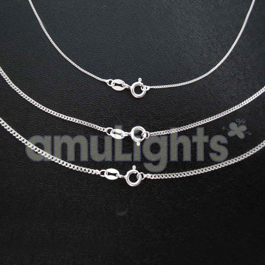 Thin 925 Sterling Silver Chain / Curb – amulights